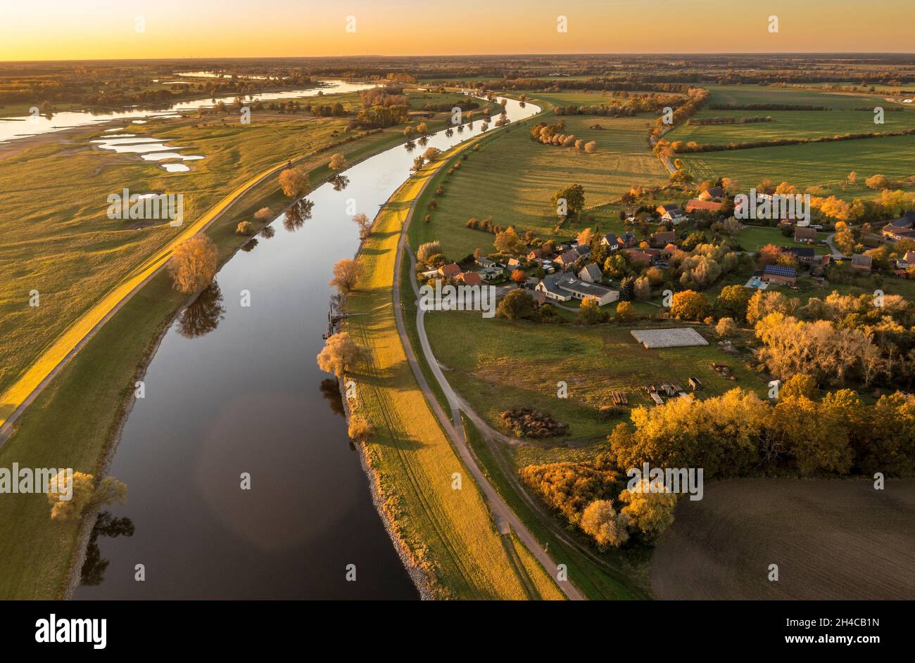 Aerial shot elbe river hi-res stock photography and images - Alamy