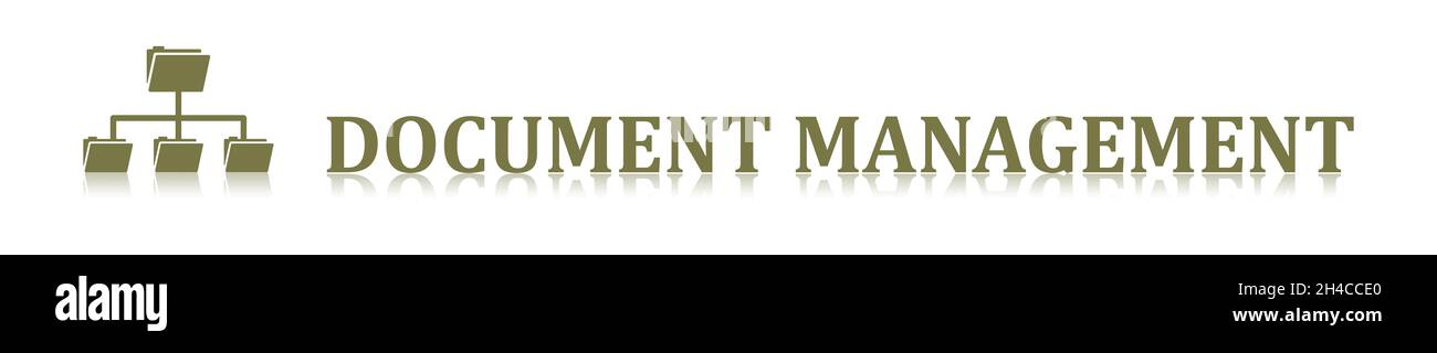 Illustration of a document management concept Stock Photo - Alamy