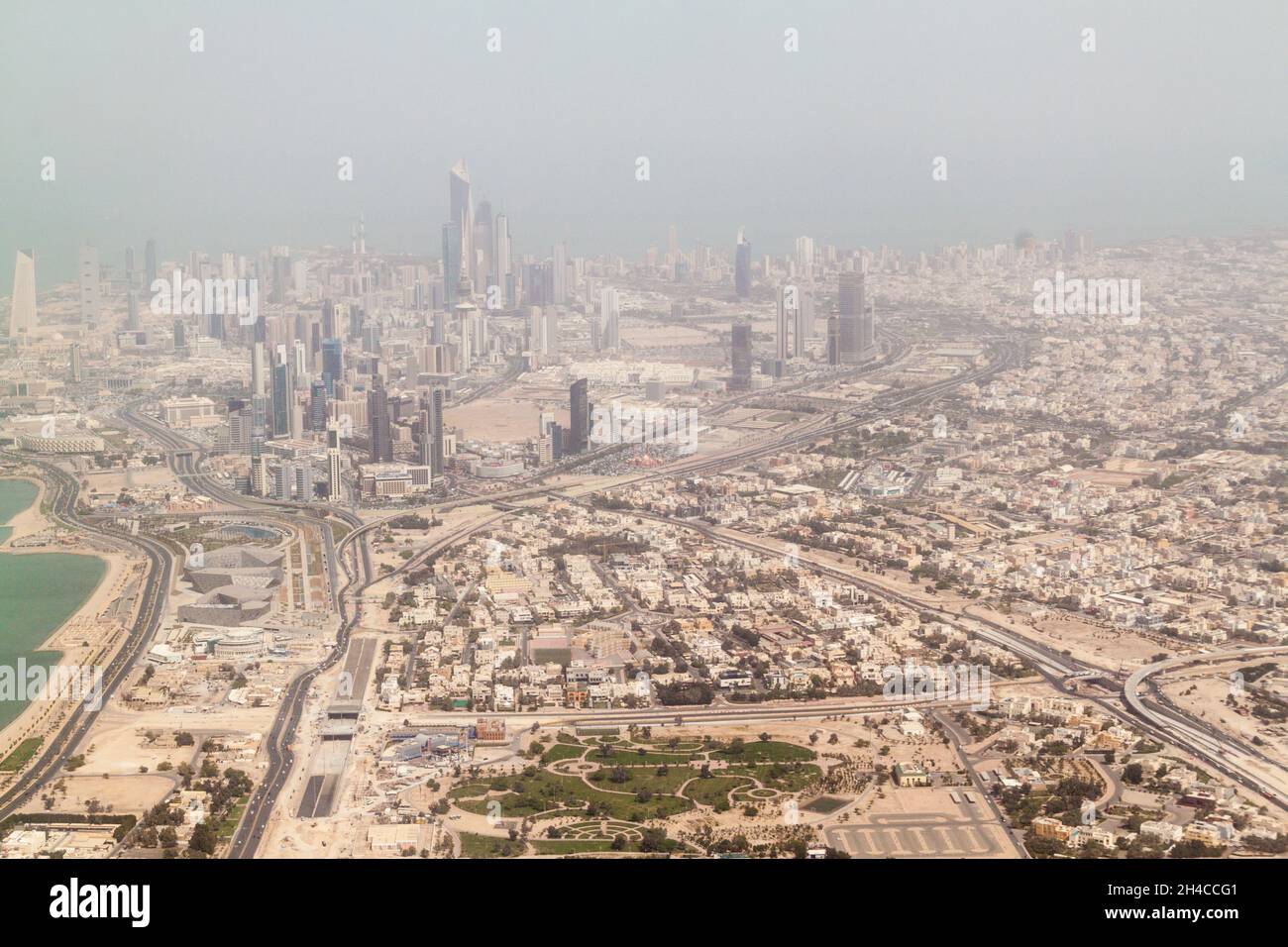 Aerial view of Kuwait city Stock Photo - Alamy