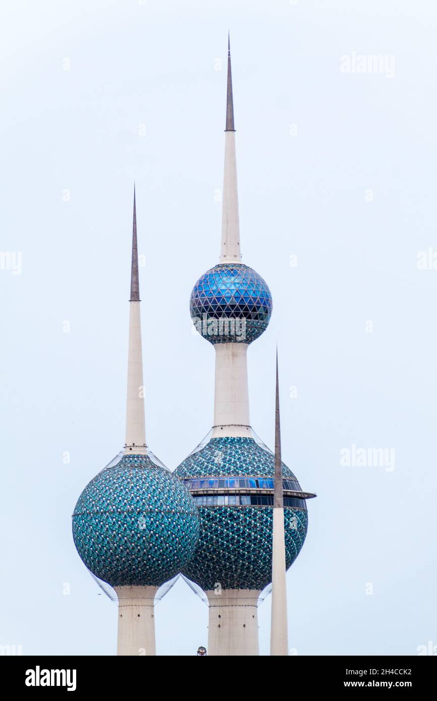 View of Kuwait Towers Stock Photo - Alamy