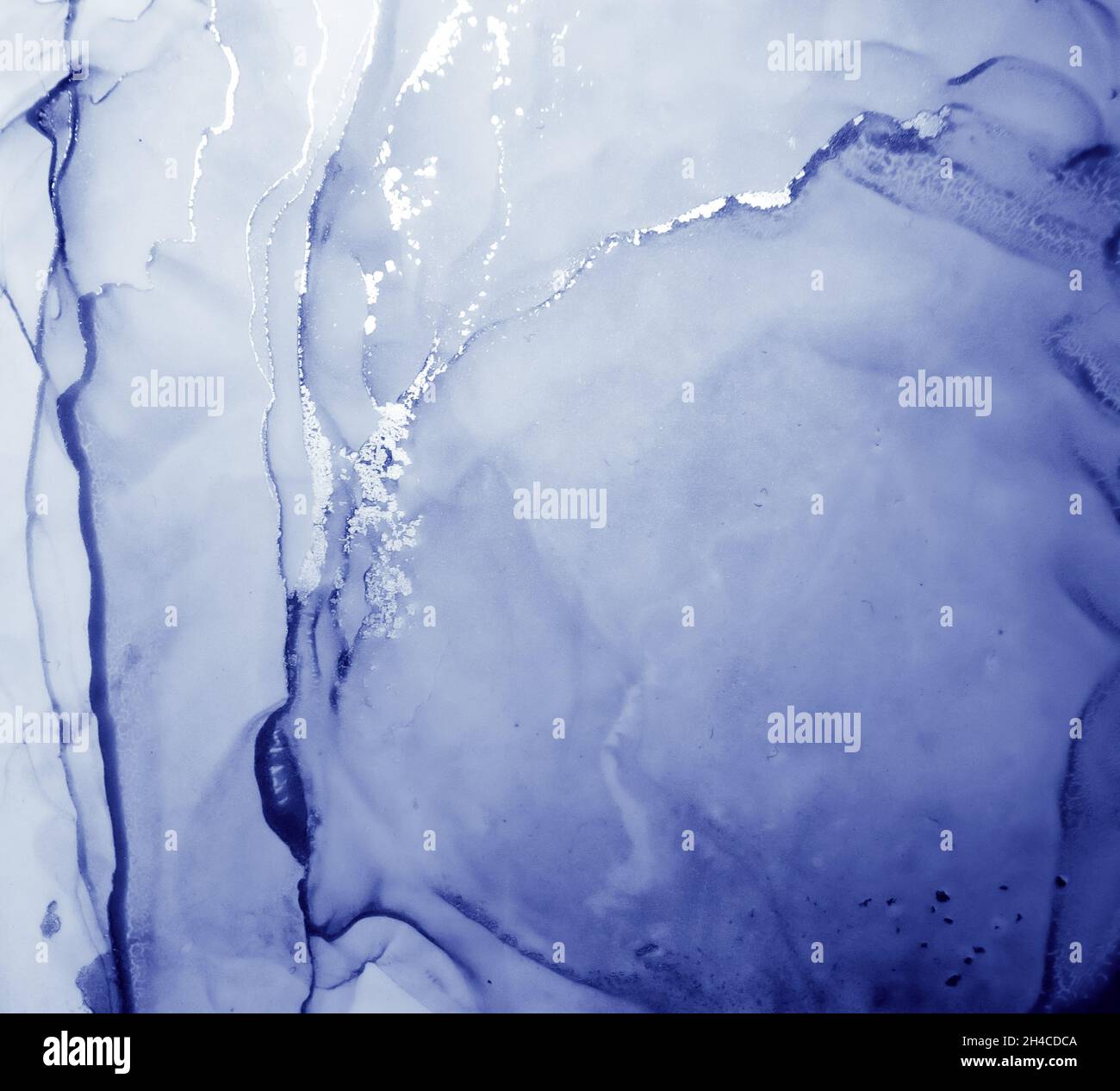 Snow Ink Paint. Art Flow Illustration. Indigo Stock Photo - Alamy