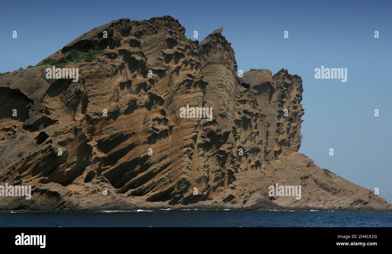 calanques cliffs of Cassis, near Marseille, france, french riviera ...