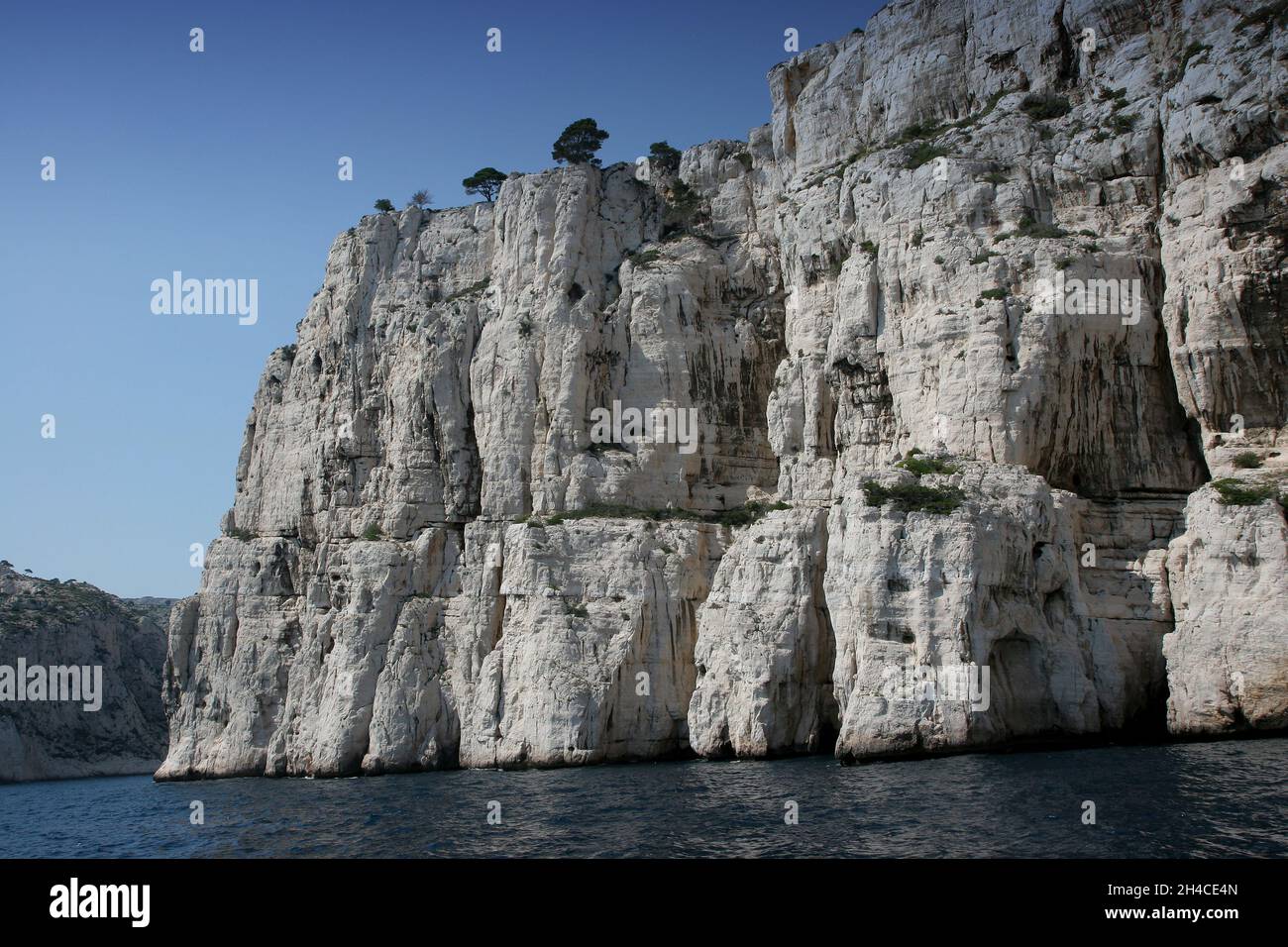calanques cliffs of Cassis, near Marseille, france, french riviera ...