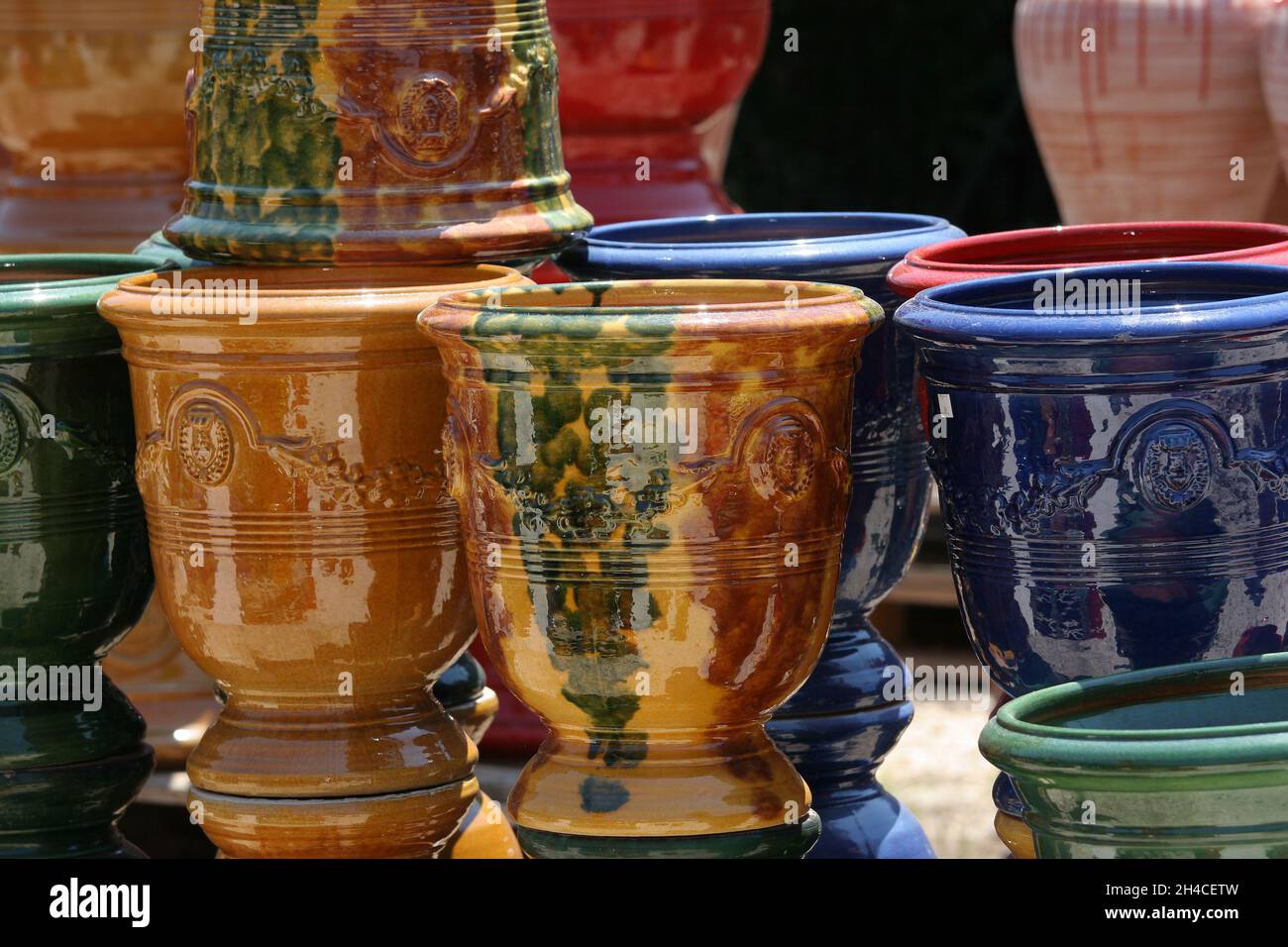 pottery in bormes les mimosas, france, french riviera Stock Photo - Alamy