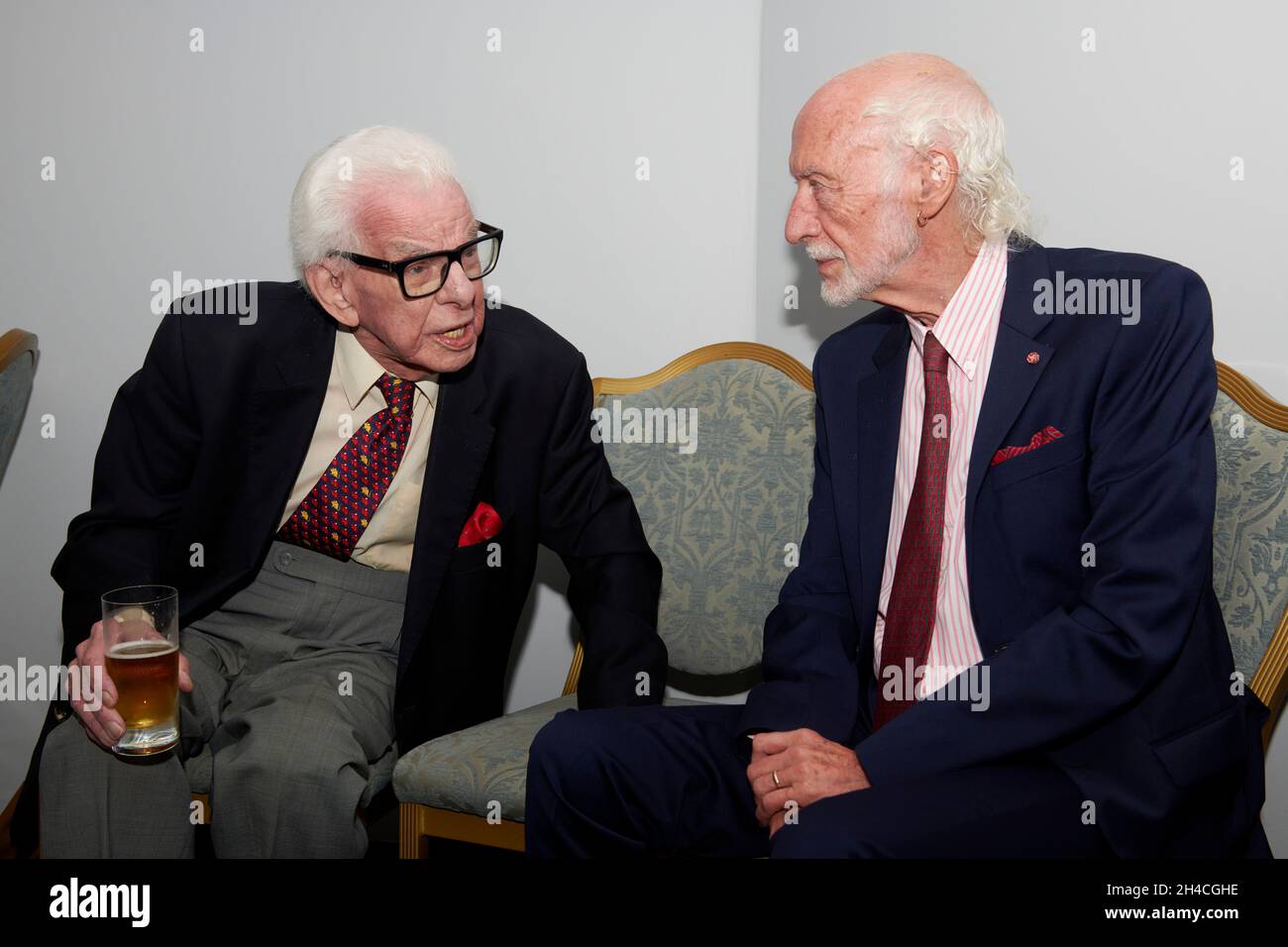 Barry Cryer & Roger McGough at the Oldie of the Year Awards 2021 Stock ...