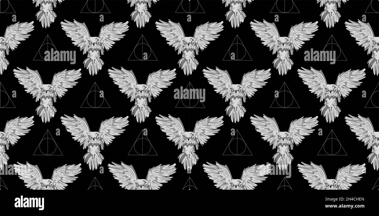 Fantasy Harry Potter, great design for any purpose. Magic seamless ...