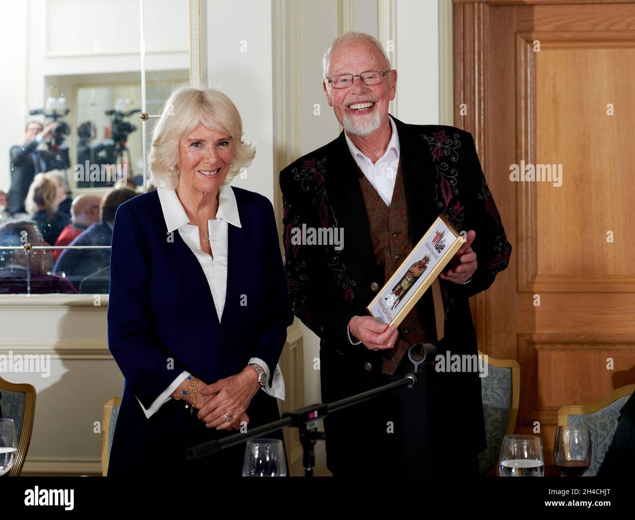 Camilla Duchess of Cornwall & Bob Harris at the Oldie of the Year ...