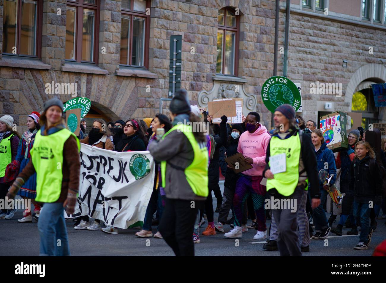 Greta Thunberg school strike for the climate together with other ...