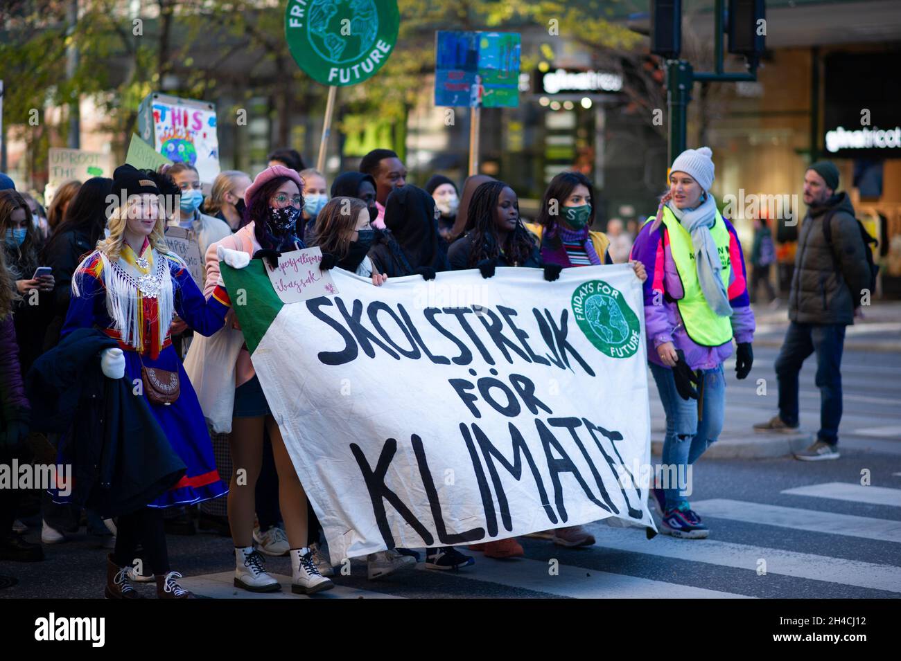 Greta Thunberg school strike for the climate together with other ...
