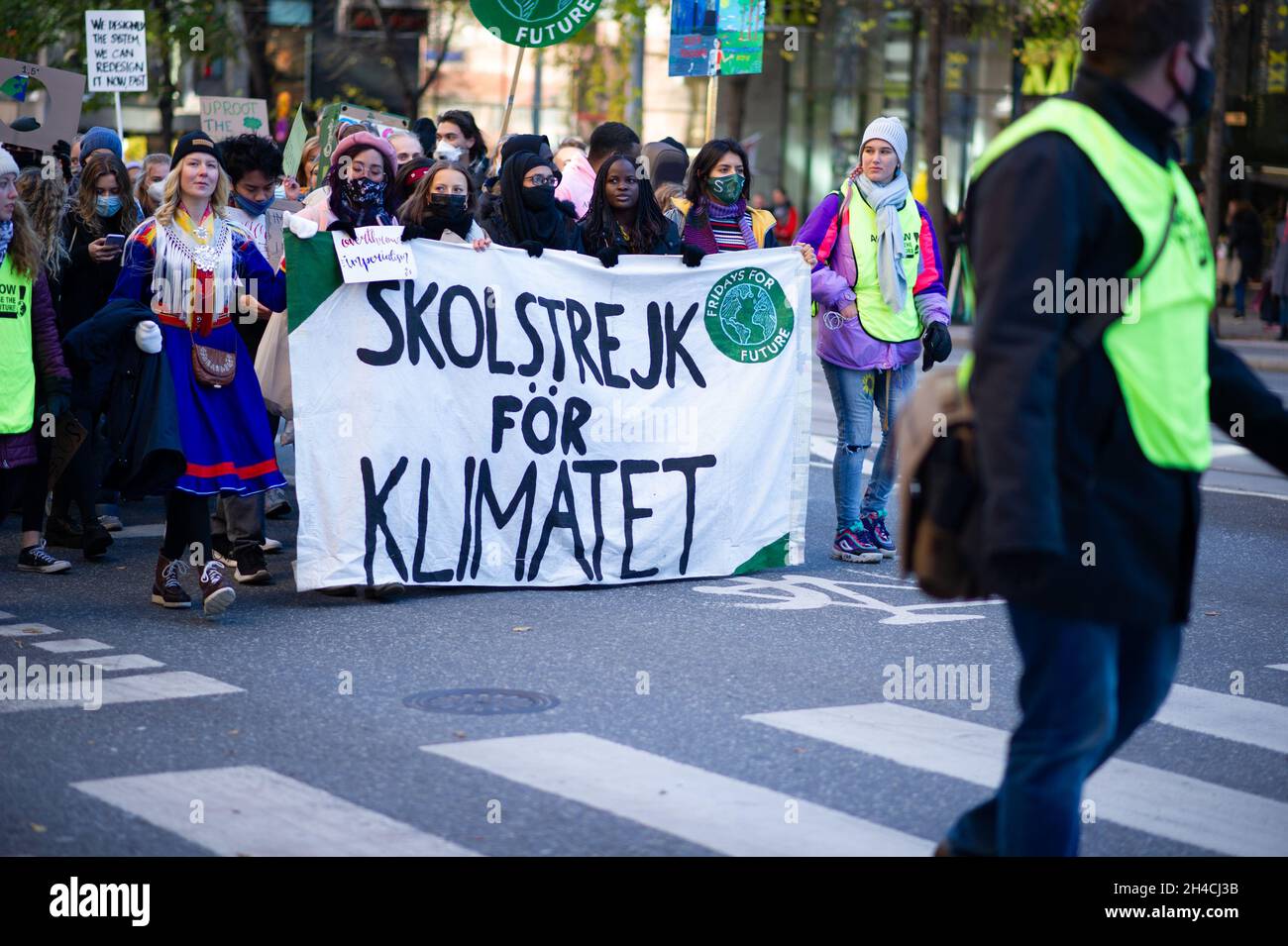 Greta Thunberg school strike for the climate together with other ...