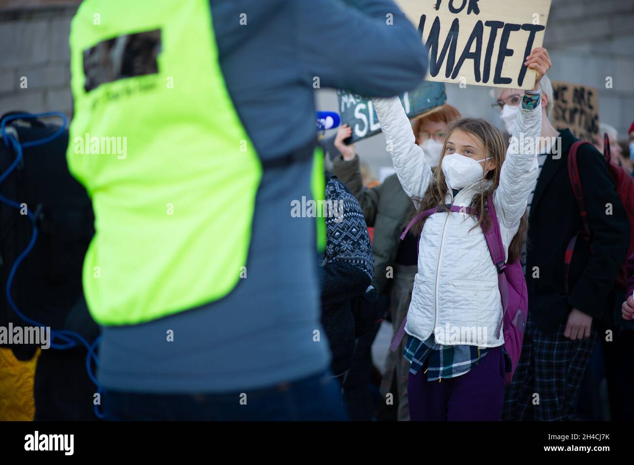 Greta Thunberg school strike for the climate together with other ...