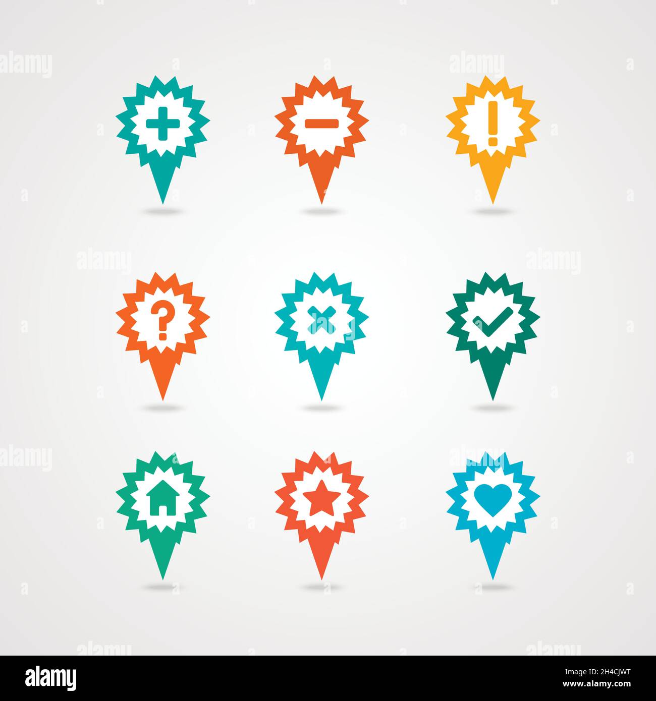 mapping pins icon EPS 10 vector file has transparency, shadow under the ...