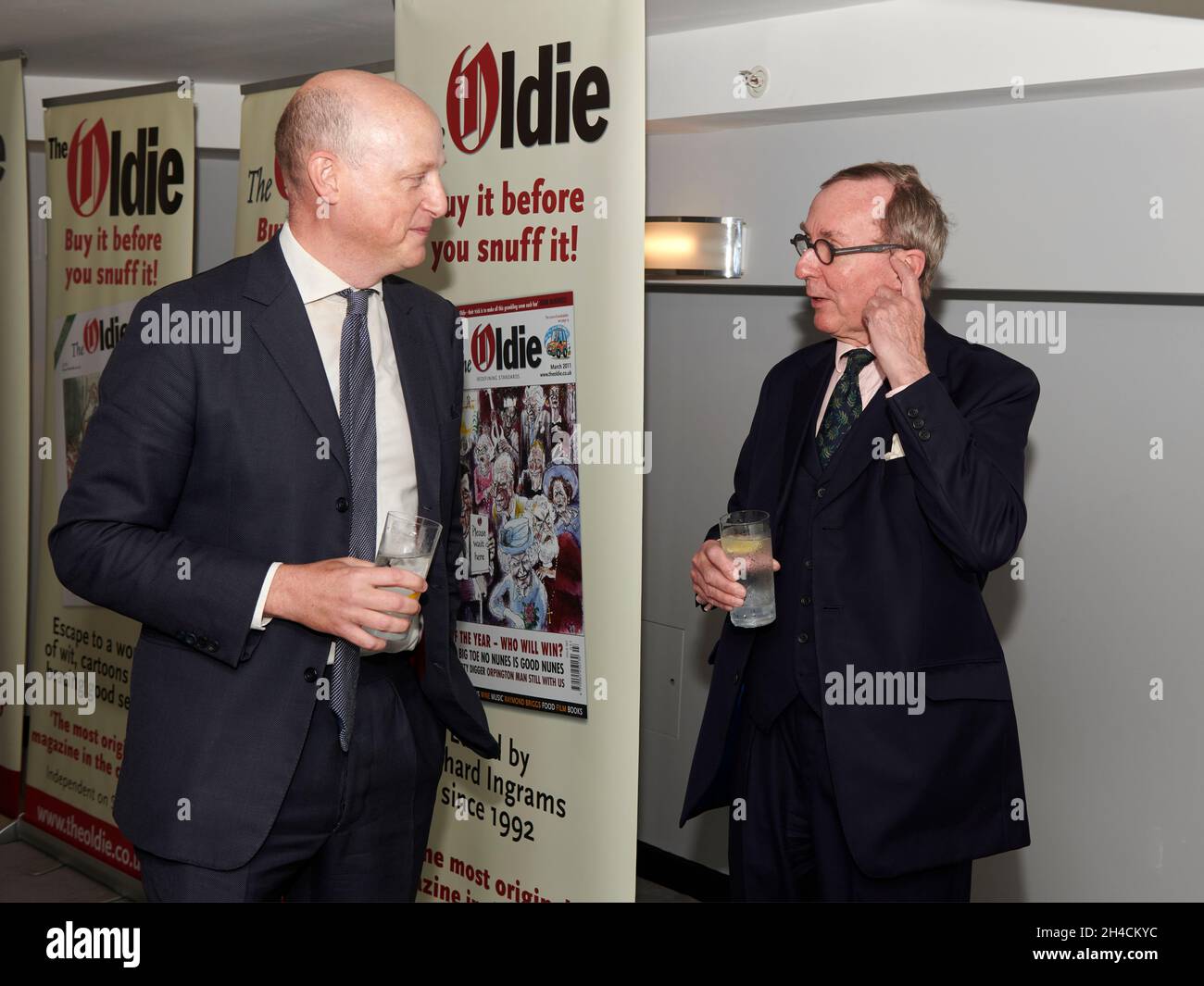 Harry Mount & AN Wilson - Oldie of the Year Awards 2021 Stock Photo - Alamy