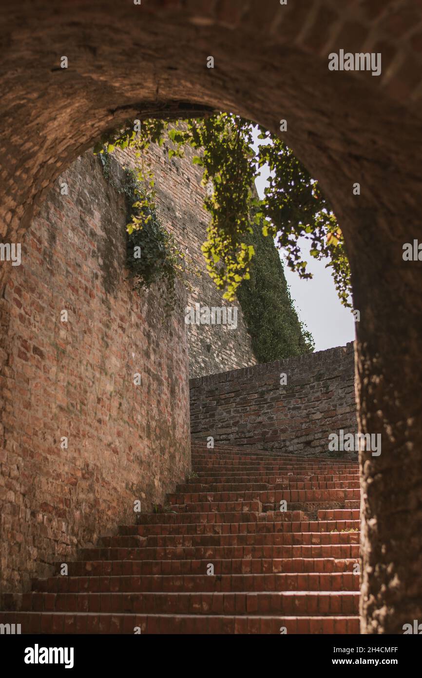 Entrance arch to the Petrovaradin fortress in Novi Sad, Serbia Stock ...