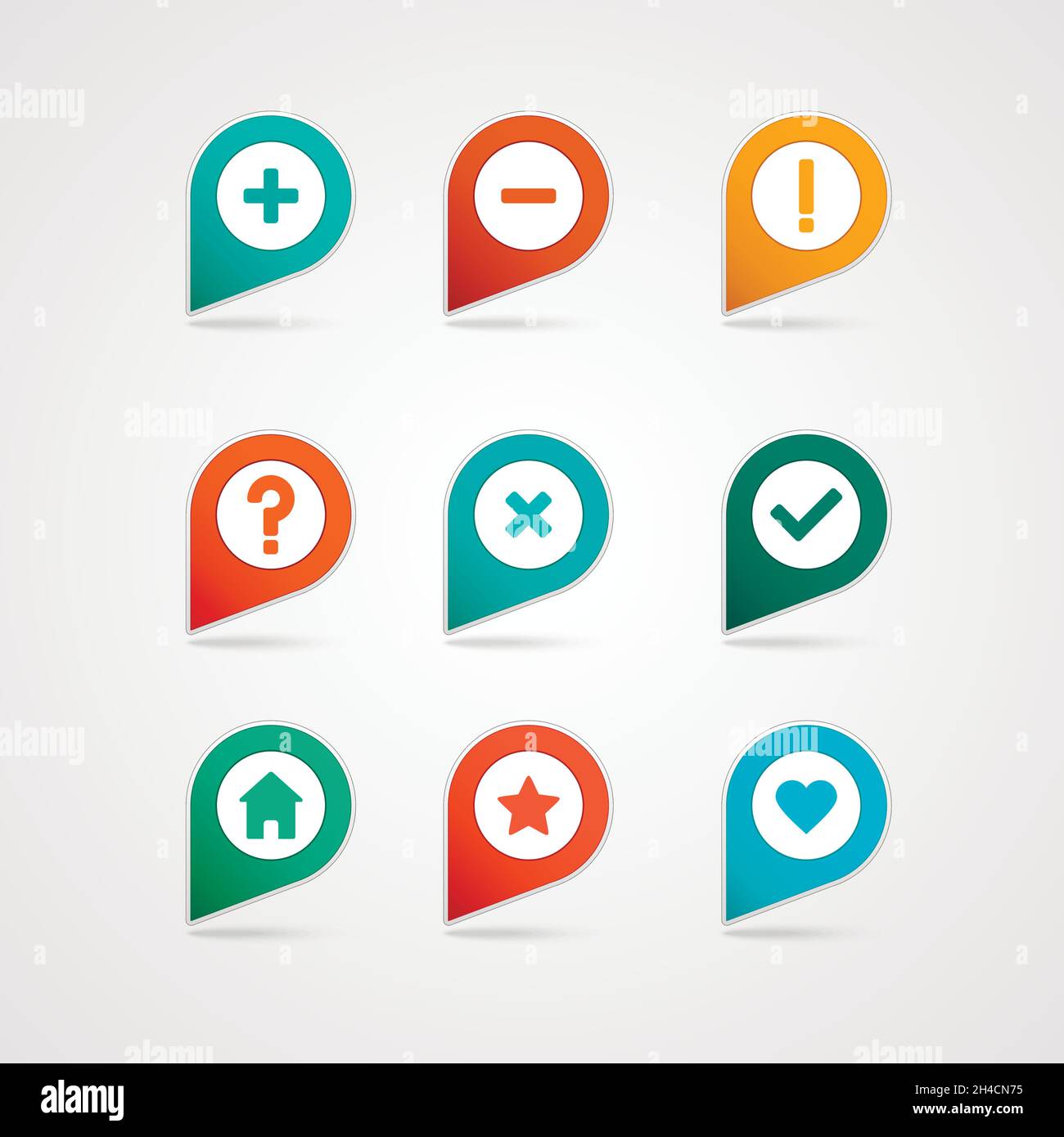 mapping pins icon EPS 10 vector file has transparency, shadow under the ...