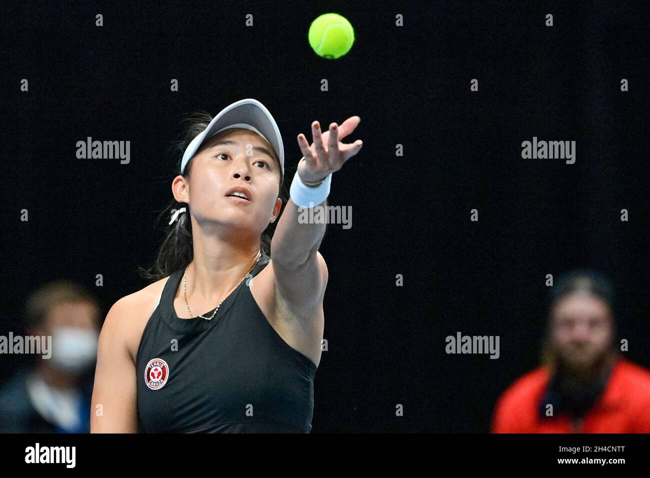 Prague, Czech Republic. 02nd Nov, 2021. Carol Zhao (Canada) in action ...