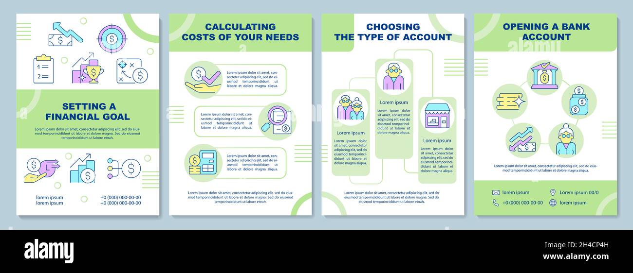 Retirement saving accounts brochure template Stock Vector Image & Art ...
