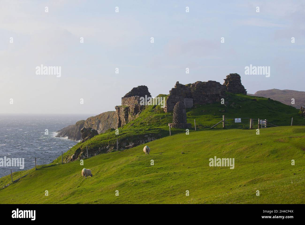 Duntulm castle ruins, Isle of Skye, Scotland Stock Photo - Alamy