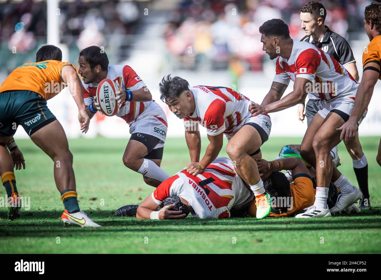 Yutaka Nagare of Japan during the Rugby test match between Japan 23-32 ...
