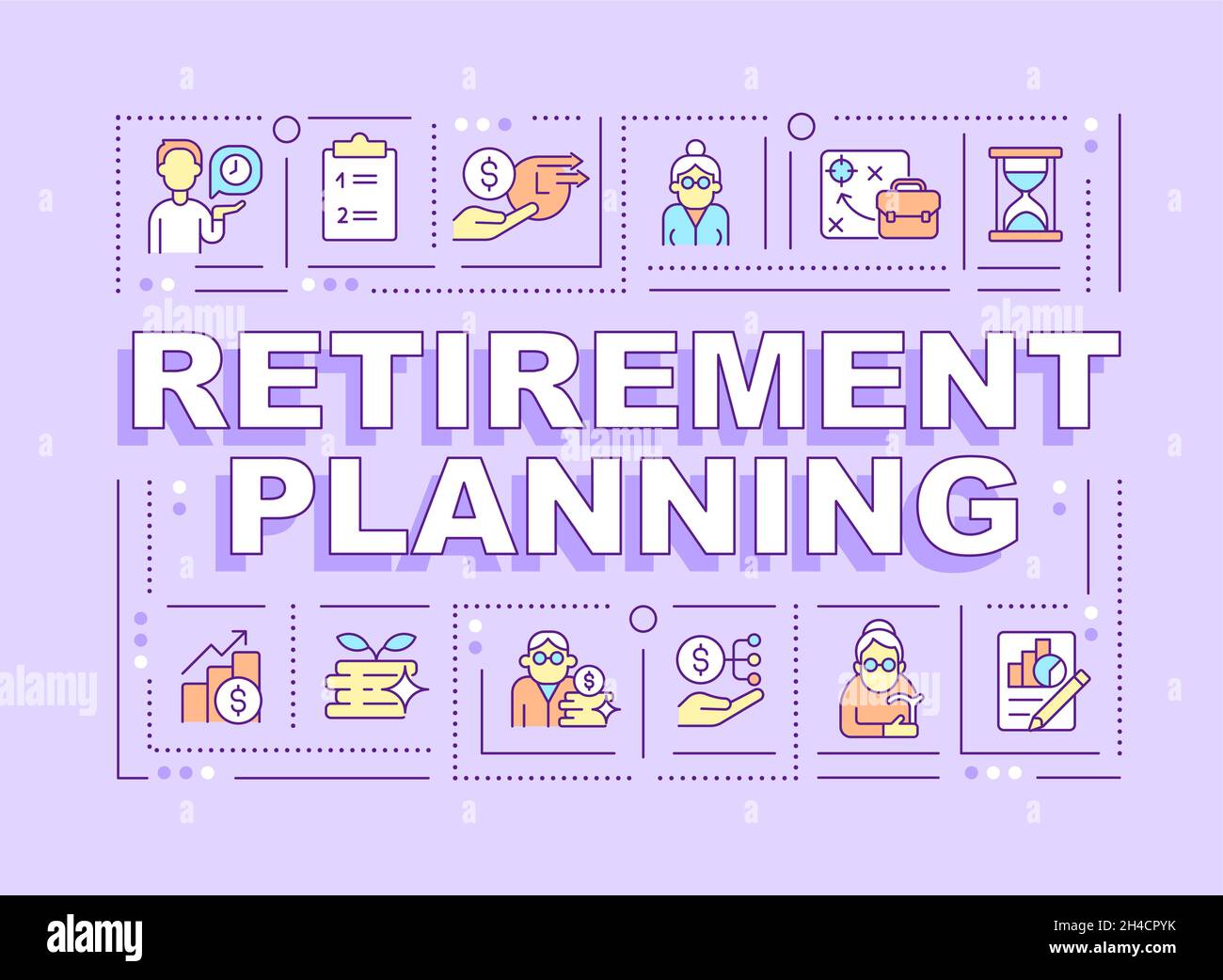 Retirement planning logo hi-res stock photography and images - Alamy