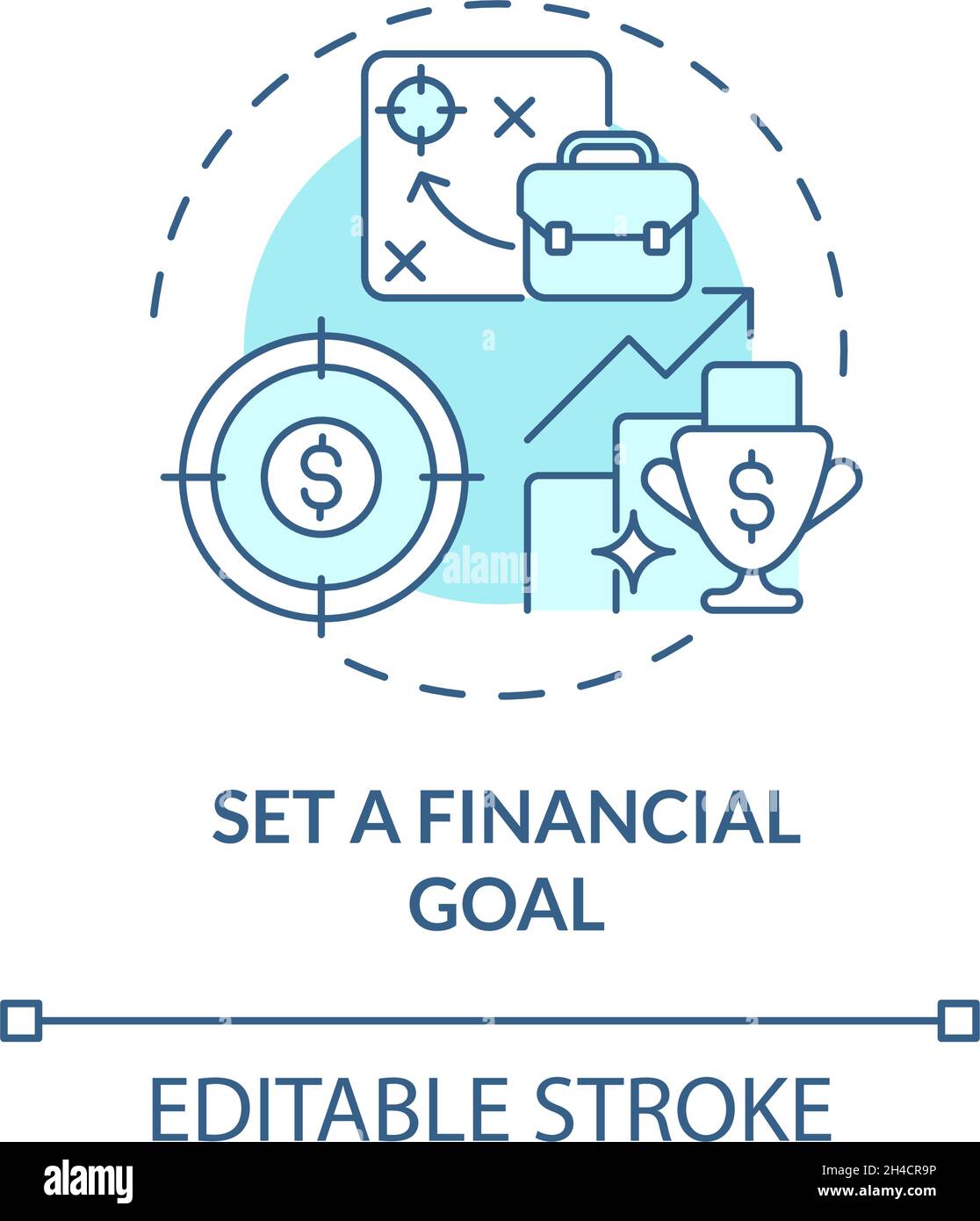 Financial planning concept icon Stock Vector Image & Art - Alamy