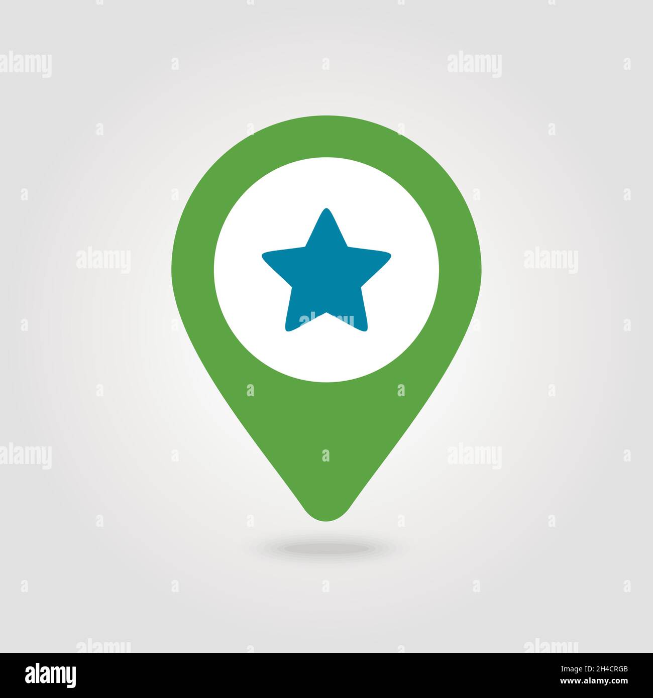 Star favorite pin map icon. Map pointer. Map markers. Vector ...