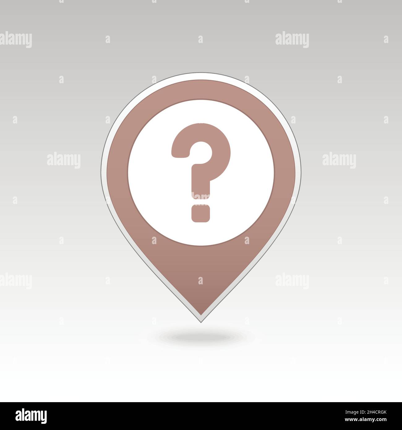 Question mark pin map icon. Map pointer. Map markers. Vector ...