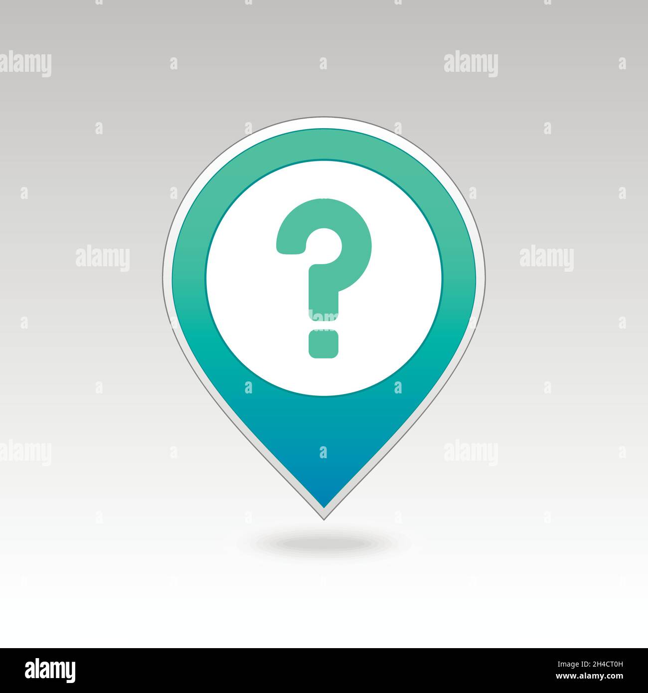 Question mark pin map icon. Map pointer. Map markers. Vector ...