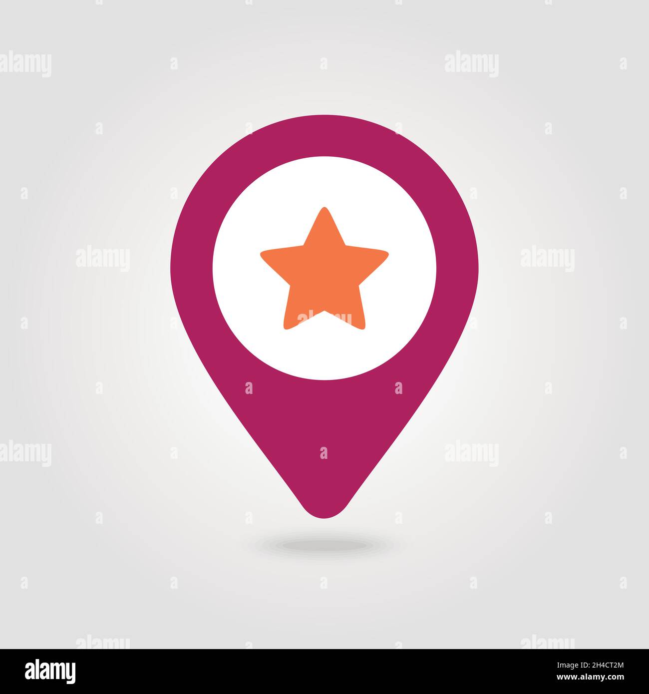 Star favorite pin map icon. Map pointer. Map markers. Vector ...