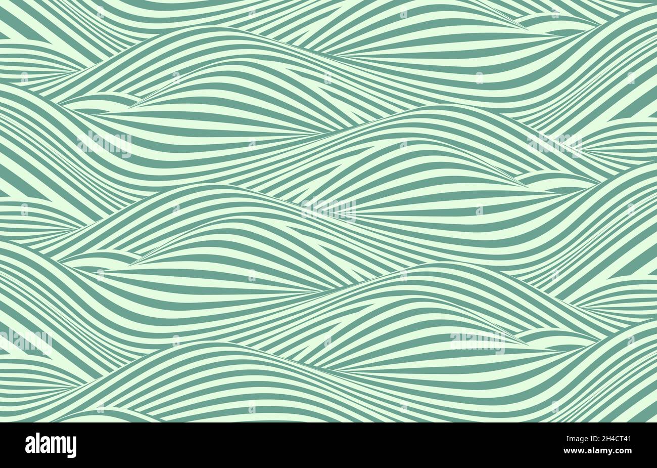 Abstract wavy green colors design of swirl endless pattern template ...