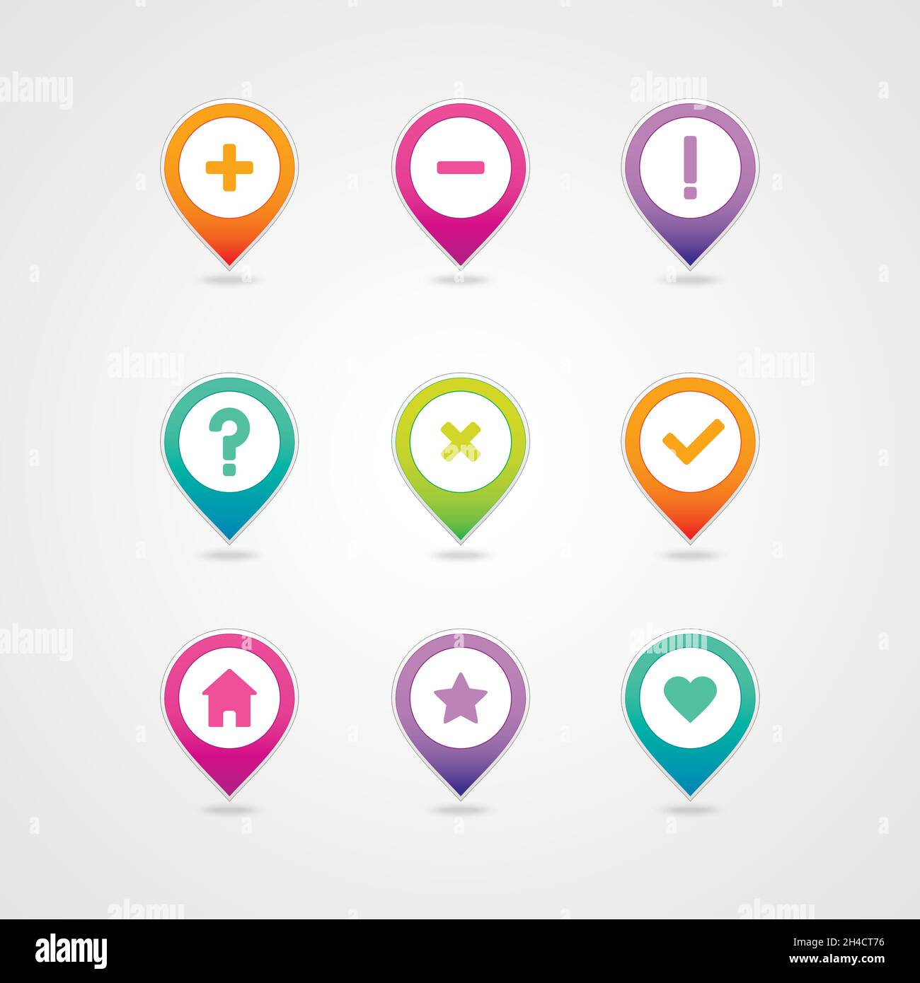 Mapping pins icon. Map pointer. Map markers. Vector illustration EPS10 Stock Vector Image & Art ...