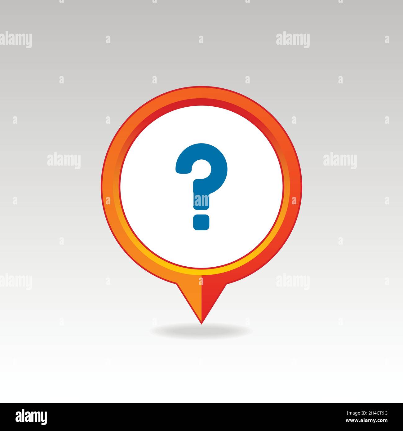 Question mark pin map icon. Map pointer. Map markers. Vector ...