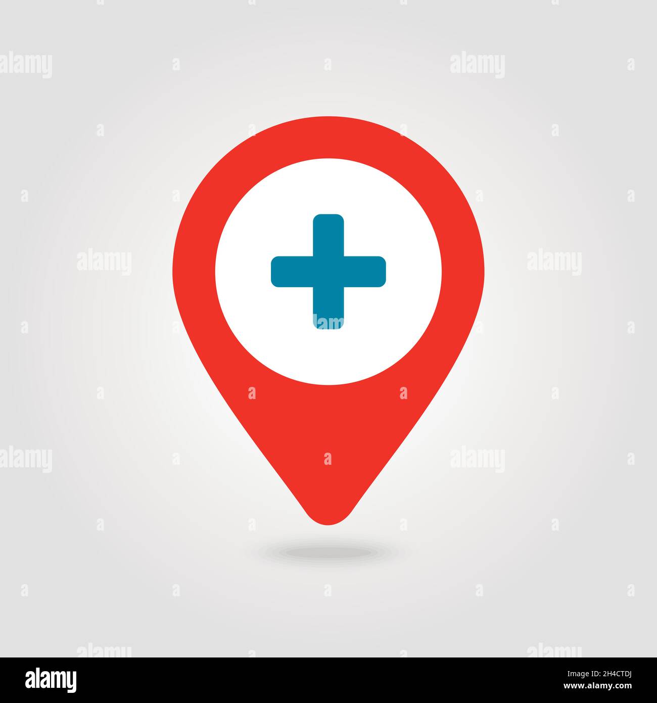 Plus pin map icon. Hospital, Clinic. Map pointer. Map markers. Vector ...