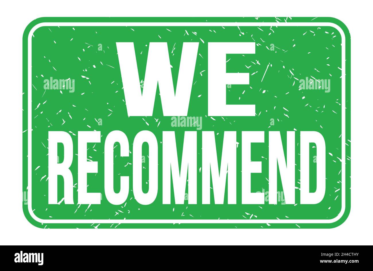 Recommend text on green hi-res stock photography and images - Alamy