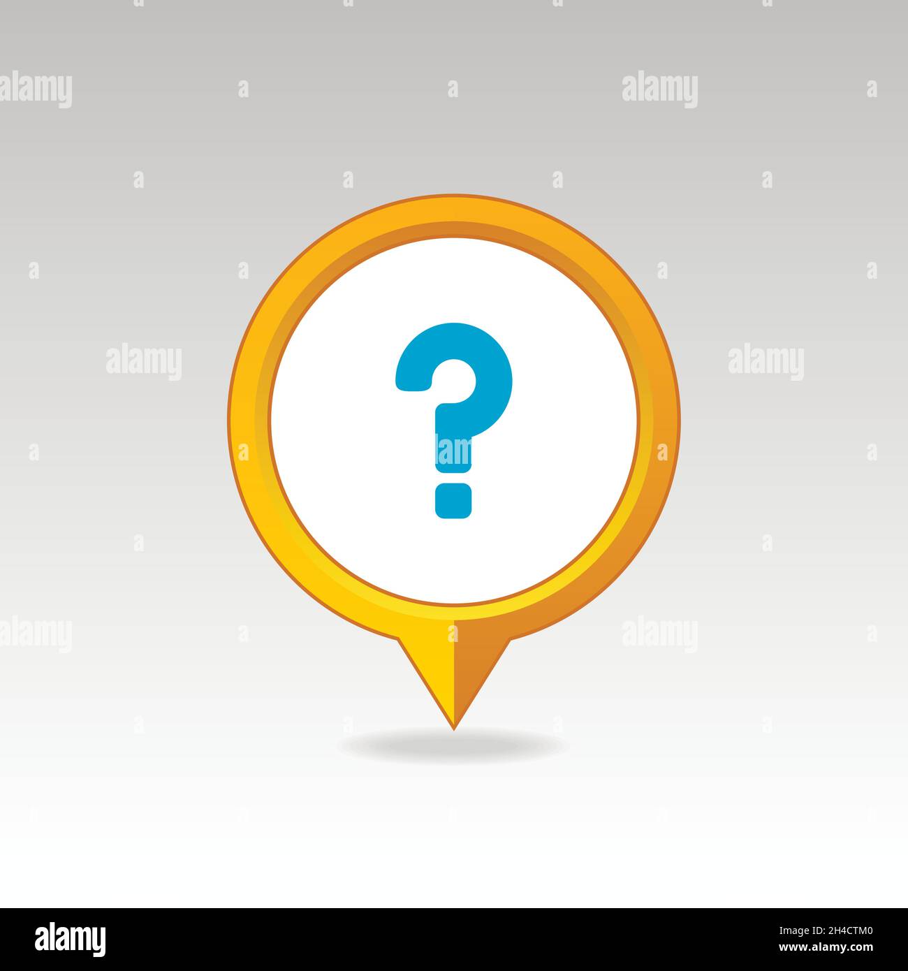Question mark pin map icon. Map pointer. Map markers. Vector illustration EPS10 Stock Vector ...
