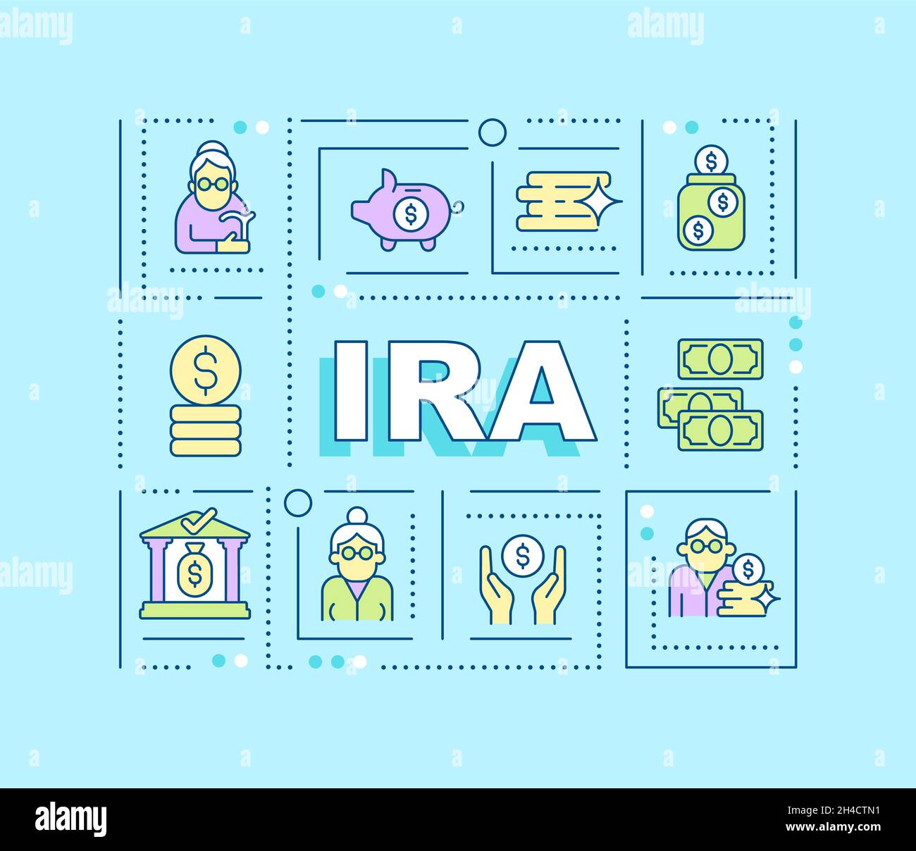 IRA word concepts banner Stock Vector Image & Art - Alamy