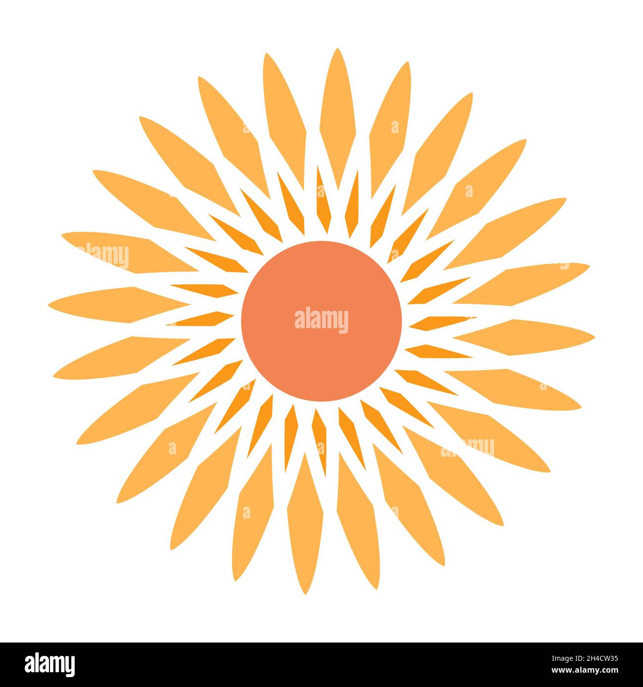 Sun bright rays in Stock Vector Images - Alamy
