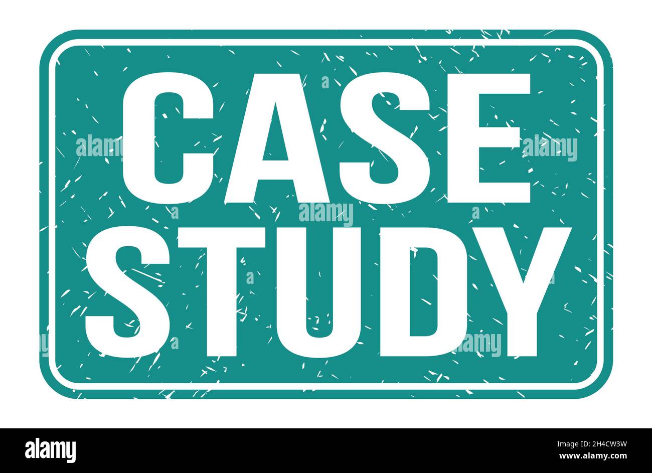 CASE STUDY, words written on blue rectangle stamp sign Stock Photo - Alamy