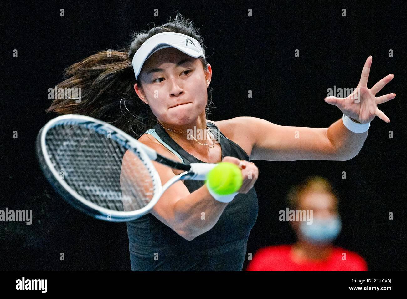 Prague, Czech Republic. 02nd Nov, 2021. Carol Zhao (Canada) in action ...