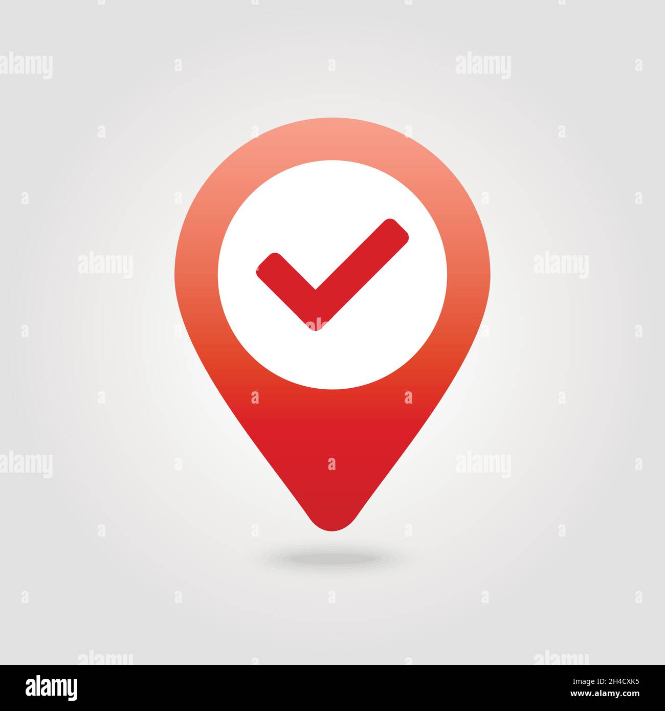 Check pin map icon. Map pointer. Map markers. Vector illustration EPS10 ...