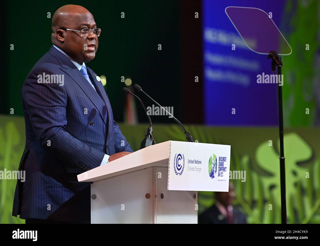 Democratic Republic of Congo's President Felix Tshisekedi speaking at ...