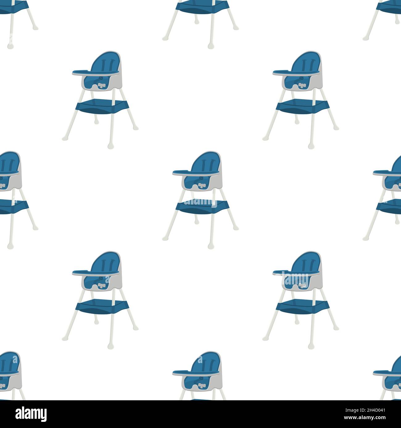 Illustration on theme colorful modern child high chair for baby feeding ...