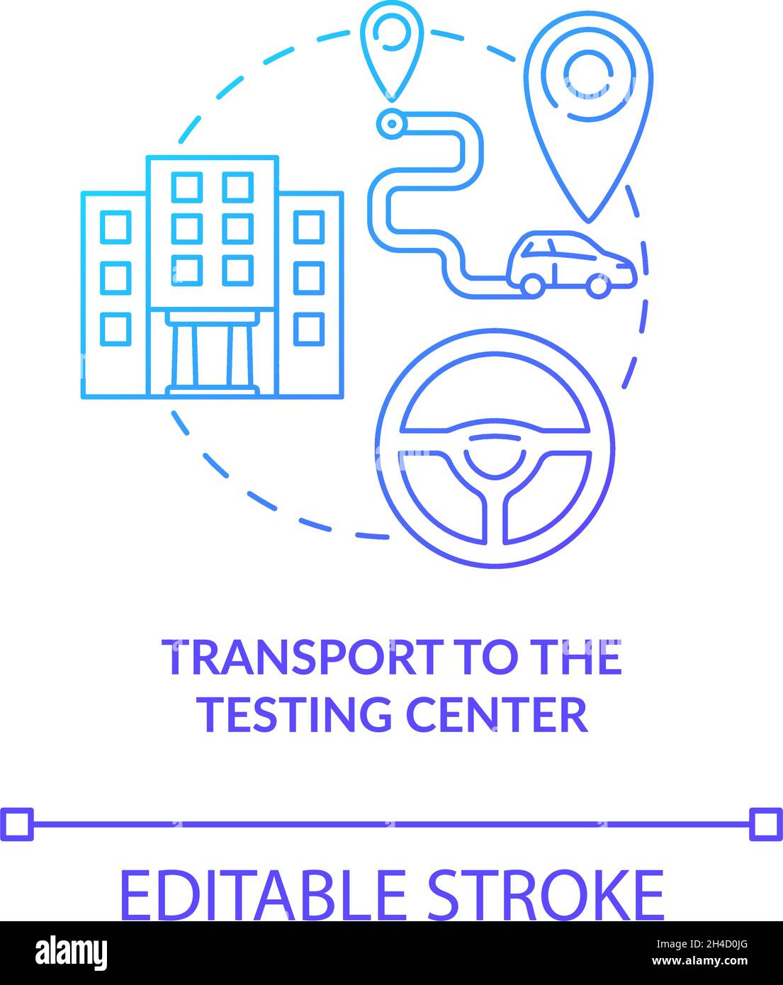 Testing road sign Cut Out Stock Images & Pictures - Alamy