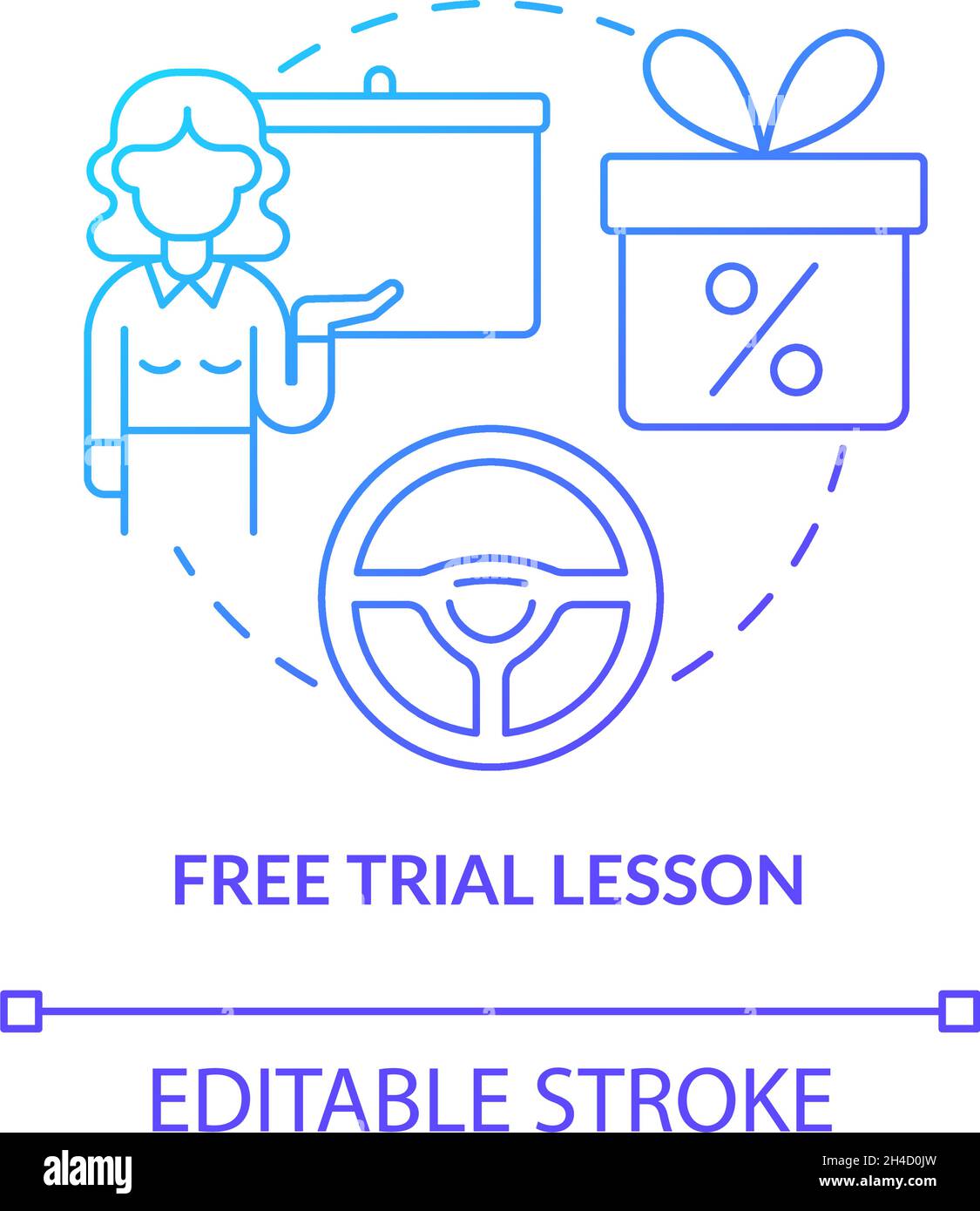 Car trial Stock Vector Images - Alamy