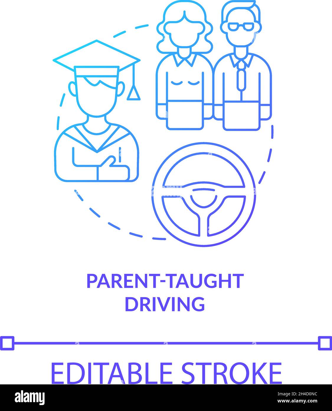 Teen driver and parent Stock Vector Images - Alamy