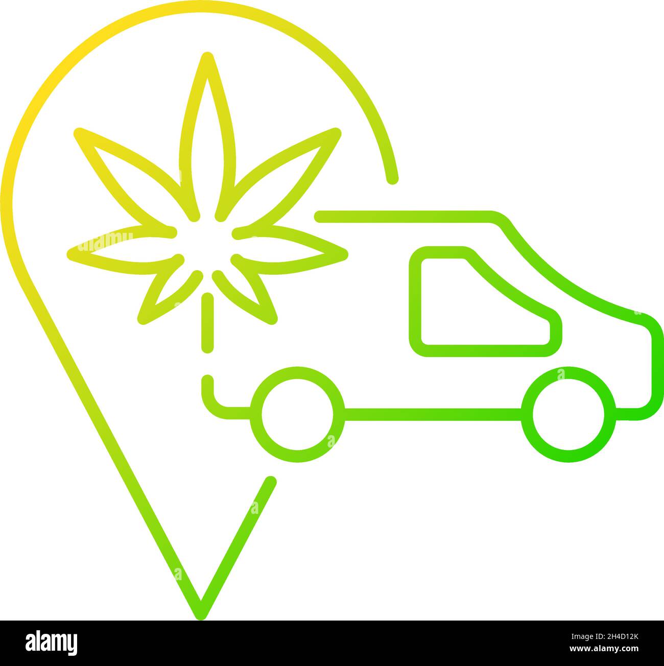 Cannabis transportation gradient linear vector icon Stock Vector Image ... Cannabis transportation gradient linear vector icon Stock Vector Image ...