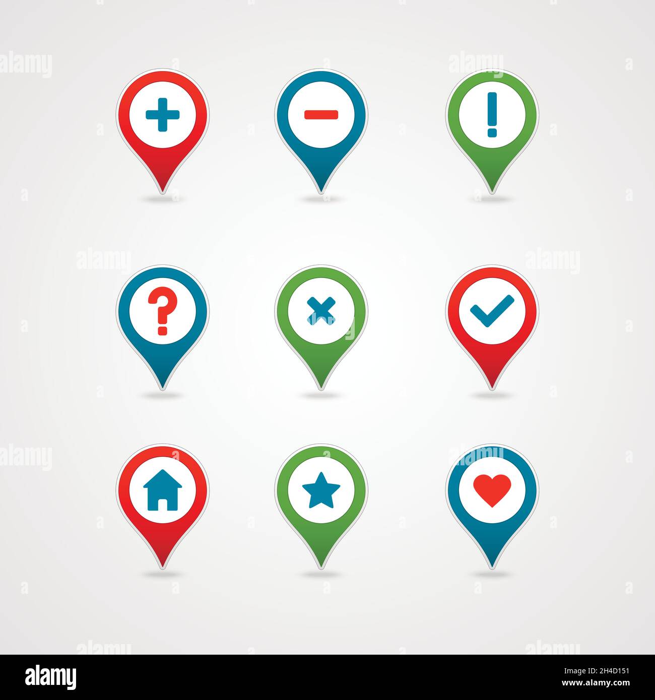 Mapping pins icon. Map pointer. Map markers. Vector illustration EPS10 ...