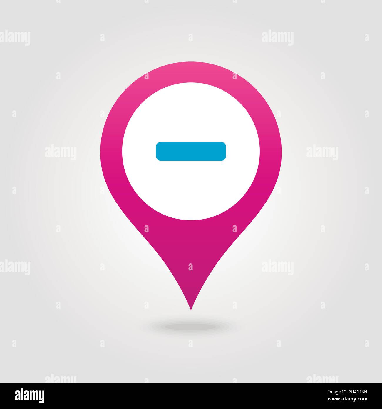 Minus pin map icon. Map pointer. Map markers. Vector illustration EPS10 ...