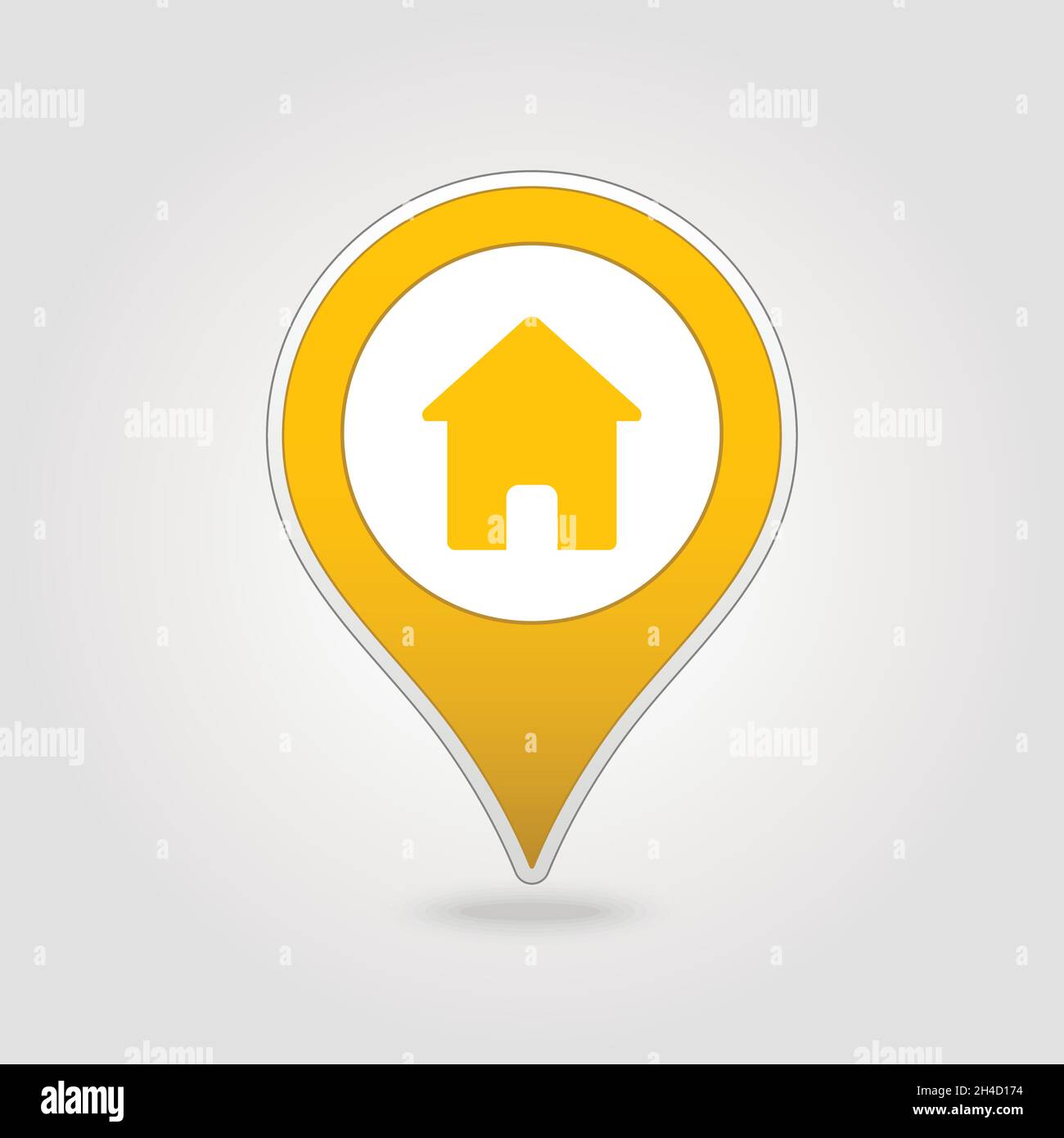 Home pin map icon. Map pointer. Map markers. Vector illustration EPS10 Stock Vector Image & Art ...