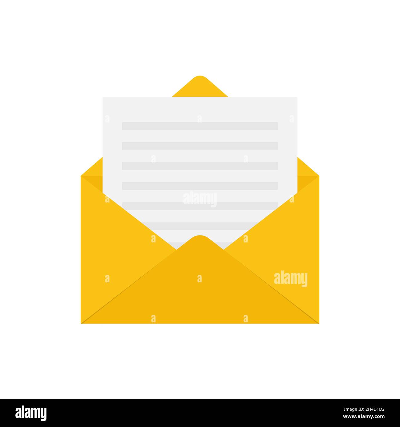 Envelope icon flat style simple design Stock Vector Image & Art - Alamy